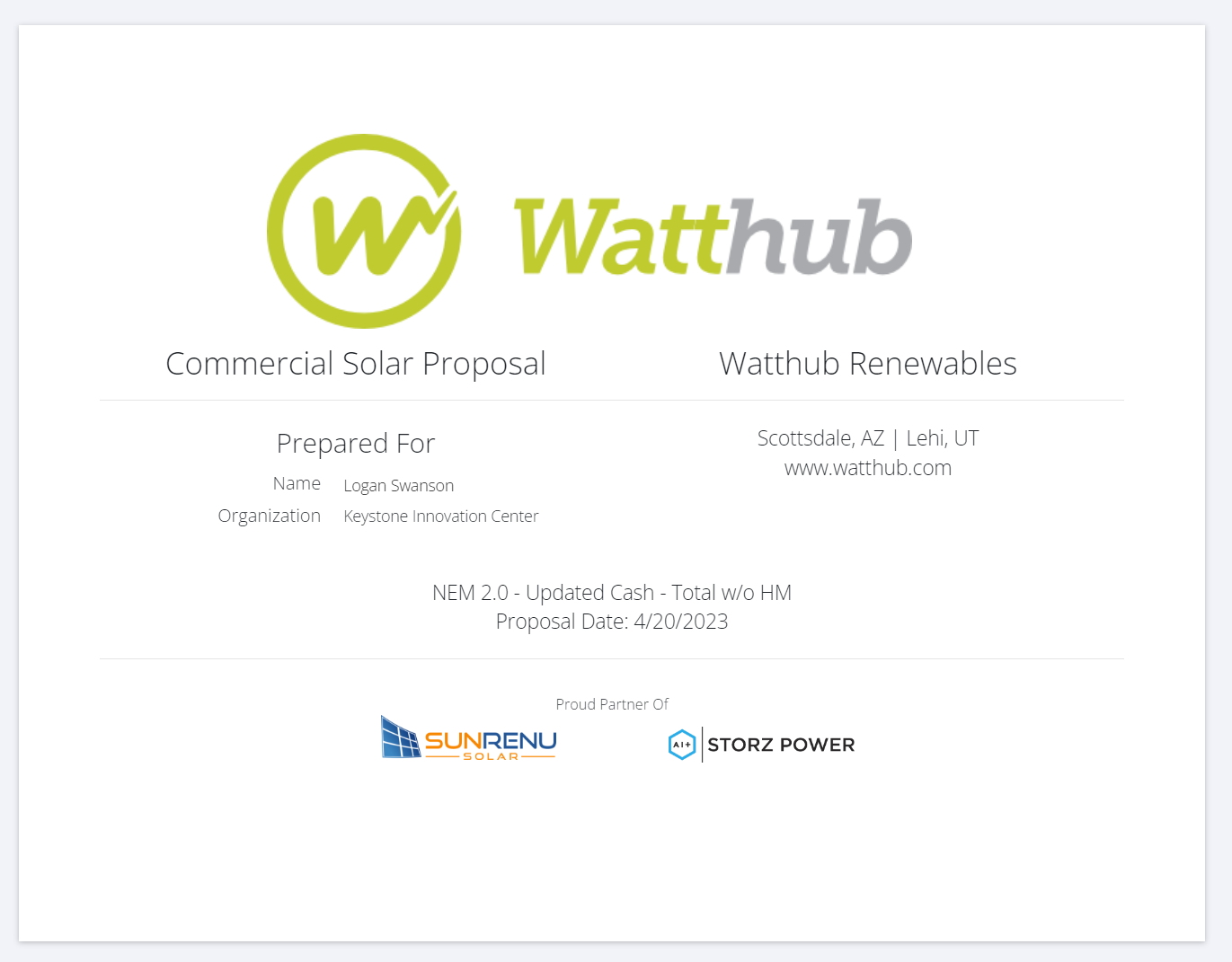 Design & Proposals | Watthub